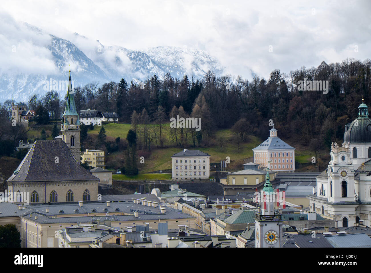 View over Salzburg, Austria Stock Photo - Alamy