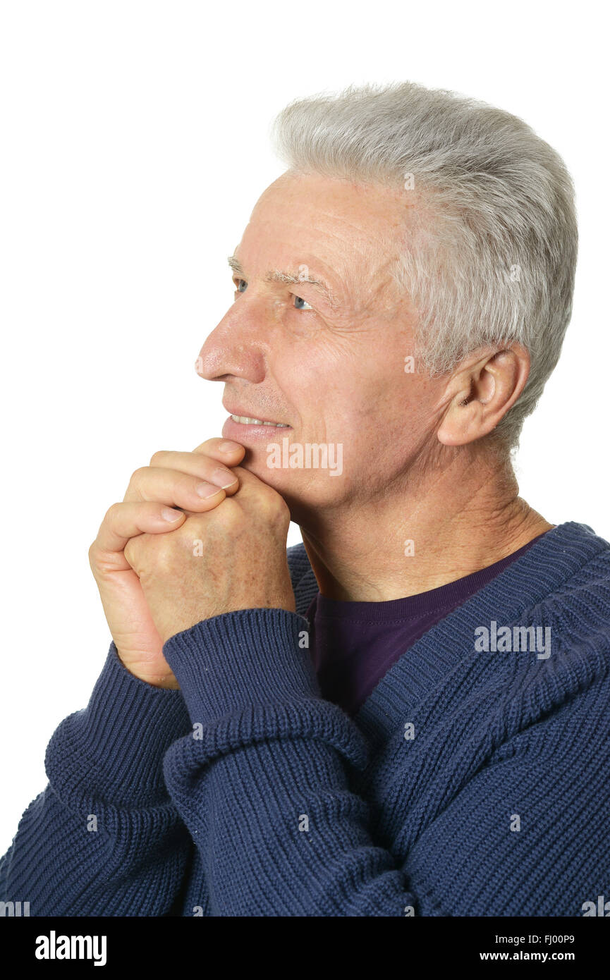 Portrait of a senior man Stock Photo - Alamy