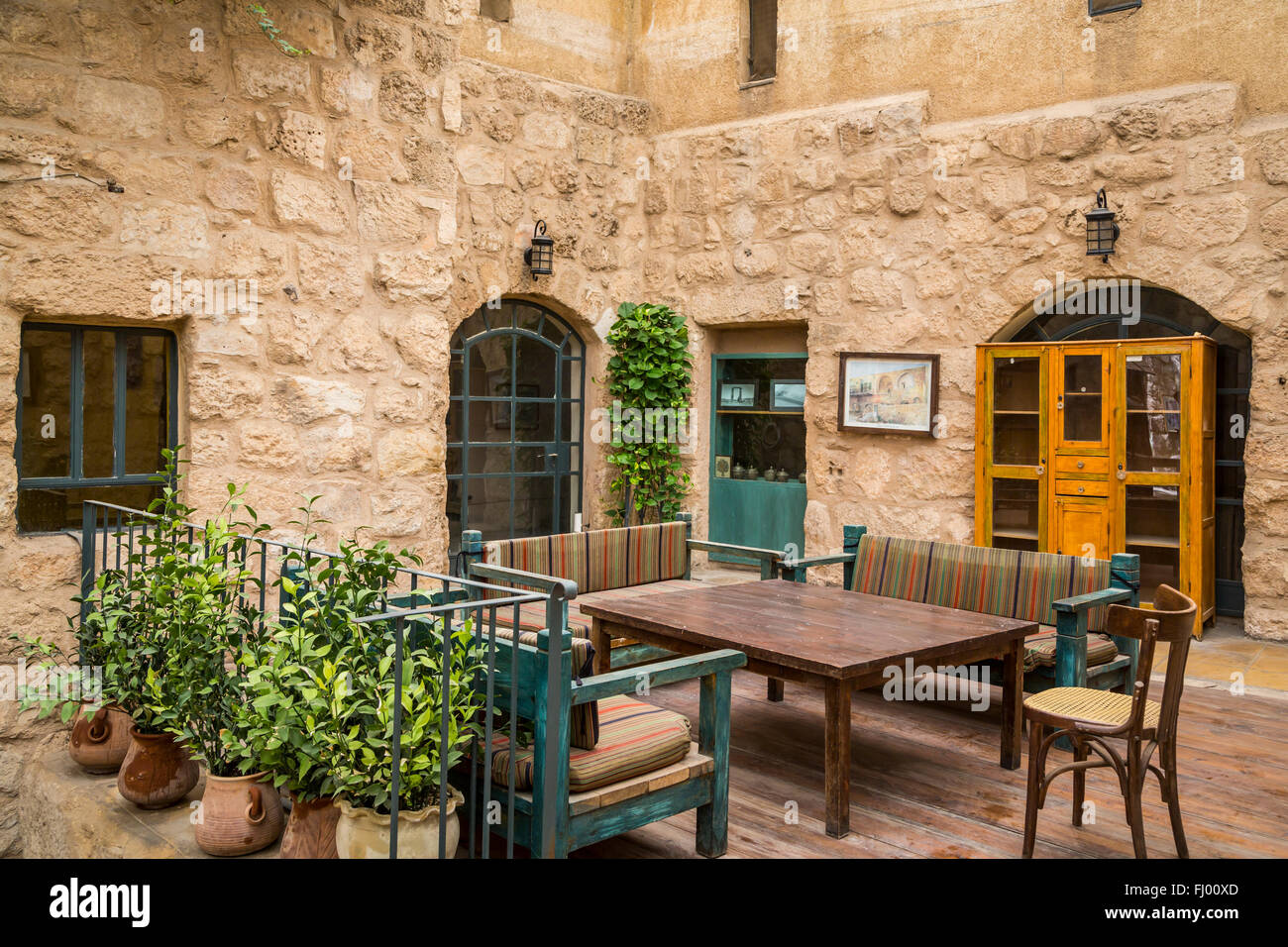 The Haret Jdoudna Restaurant in Madaba, Hashemite Kingdom of Jordan ...
