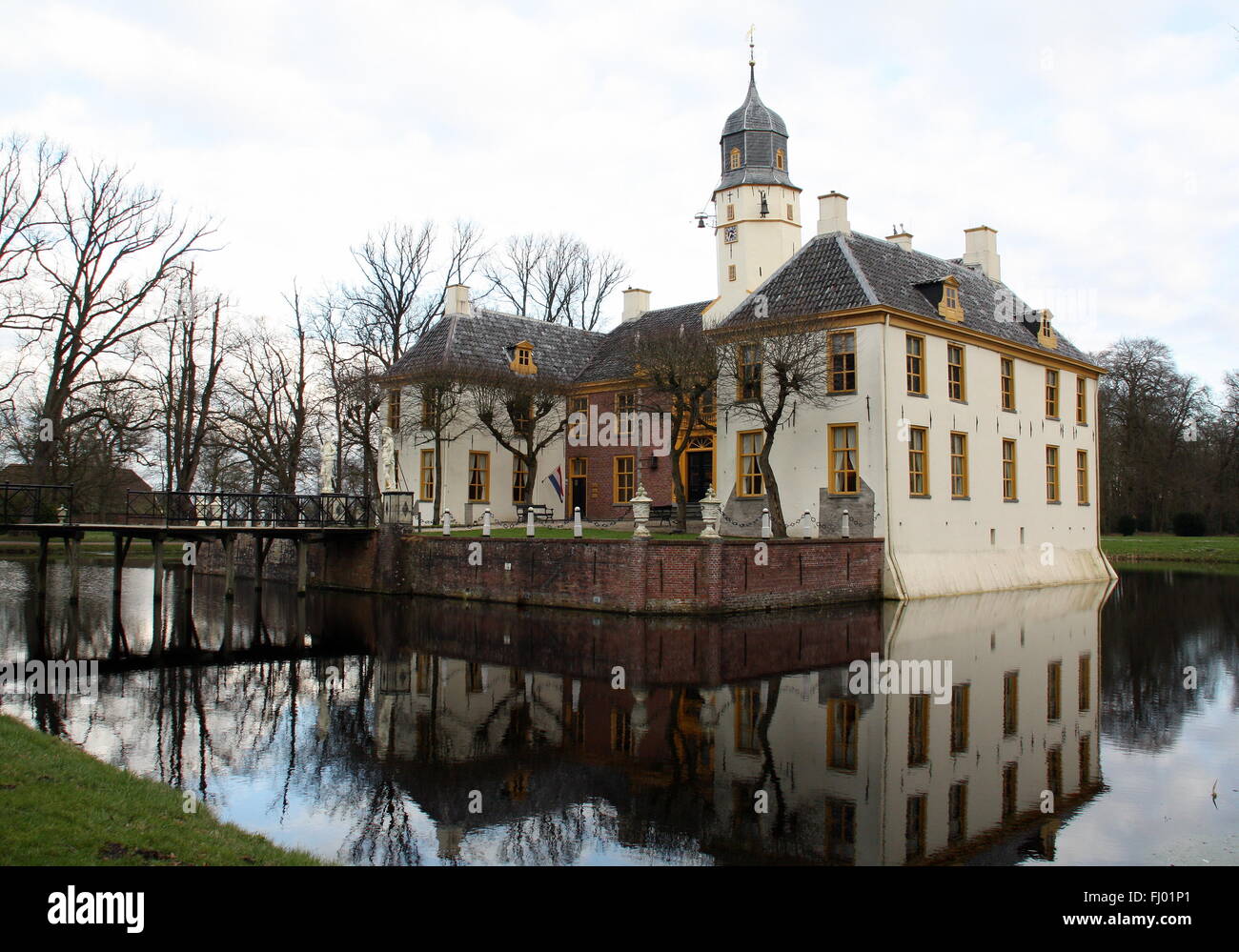 Slochteren. February-1602016. Estate Fraeylemaborg from the 13th ...