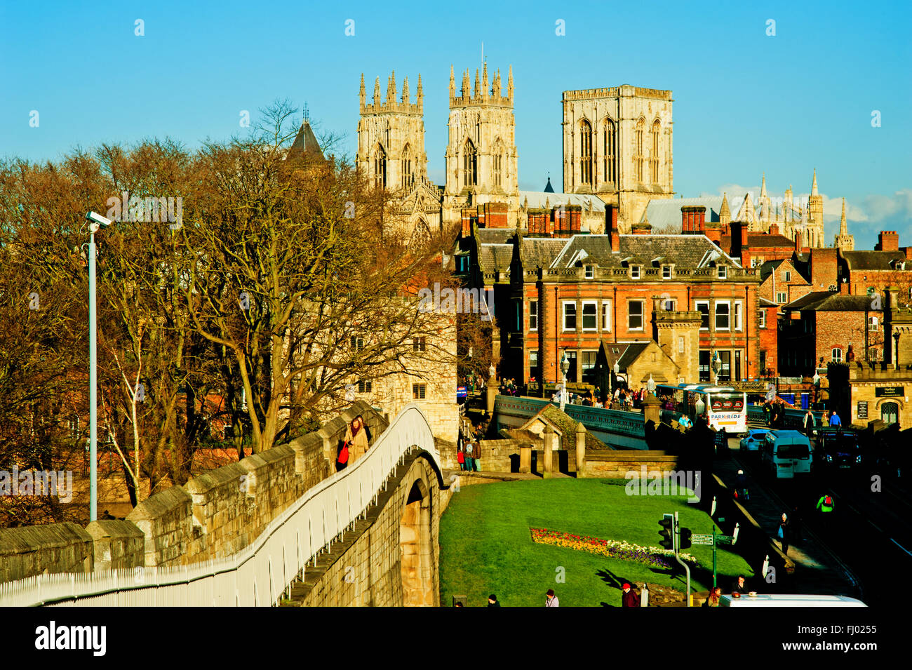 Minster From the City Walls in York Stock Photo - Alamy