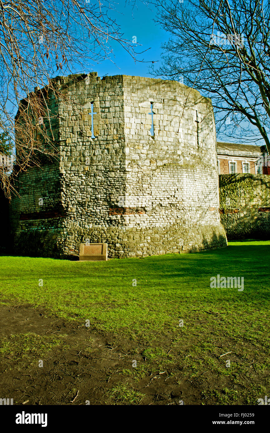 Multangular Tower, Museum Gardens, York Stock Photo - Alamy