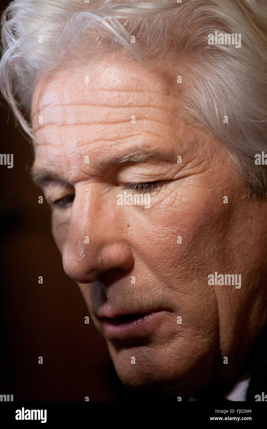 Dublin, Ireland, 26th Feb, 2016. Actor Richard Gere at the Gala ...