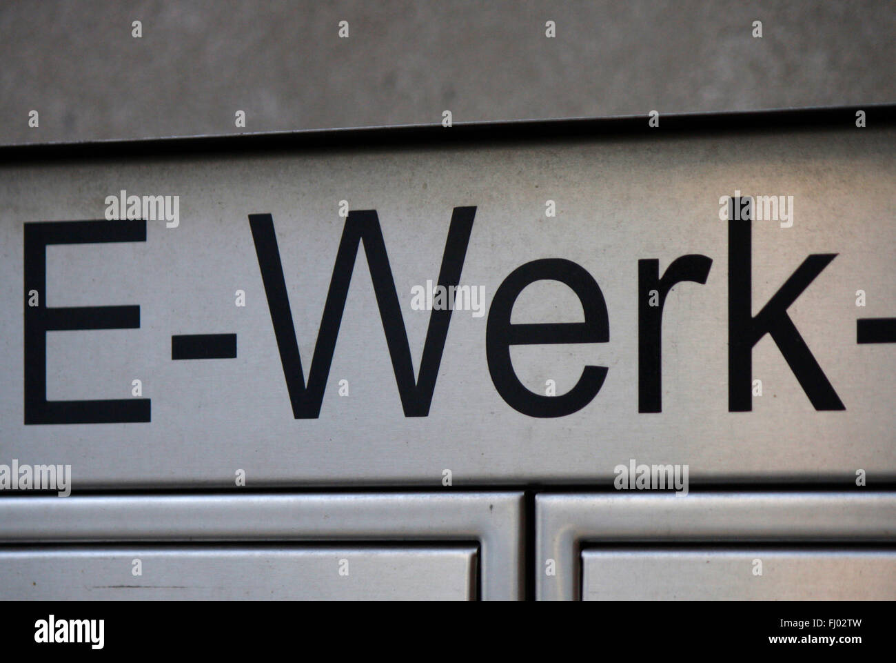 E werk hi-res stock photography and images - Alamy