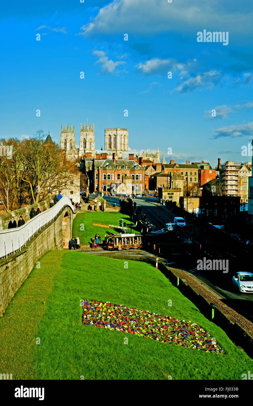 Minster from the City Walls, York Stock Photo - Alamy