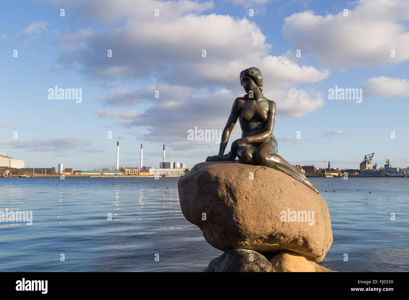 Photograph of the little mermaid in Copenhagen, Denmark Stock Photo - Alamy