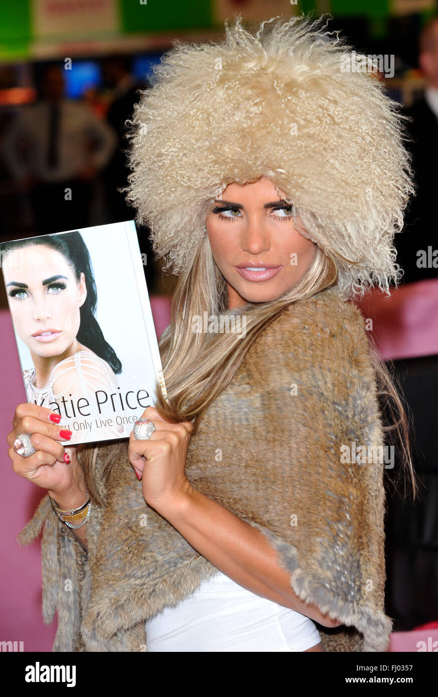 Katie Price, AKA Jordan signing copies of her latest autobiography, You ...