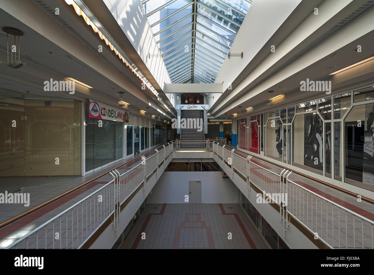 Vacant Mall Atrium, Bamberg, Upper Franconia, Bavaria, Germany Stock ...
