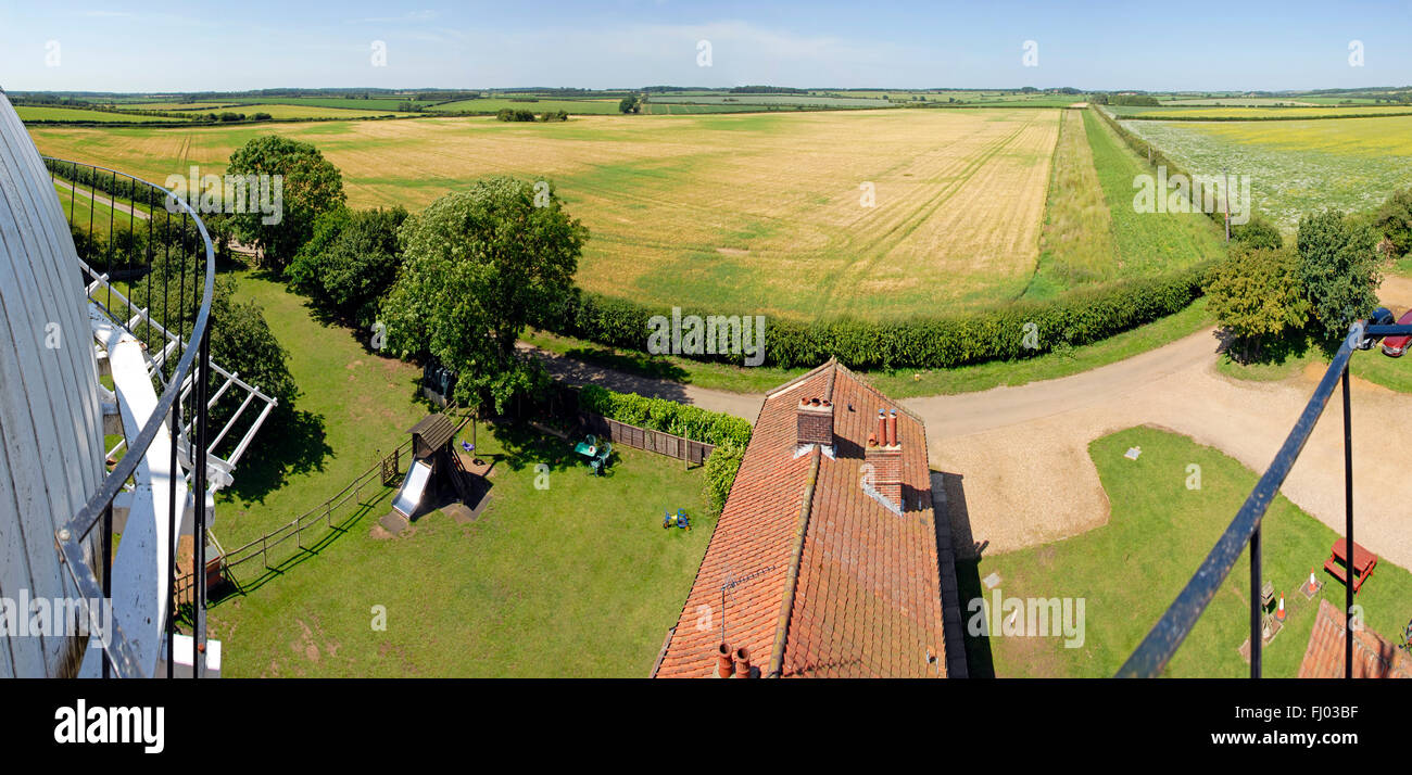 View from Bircham windmill, Norfolk, UK Stock Photo - Alamy