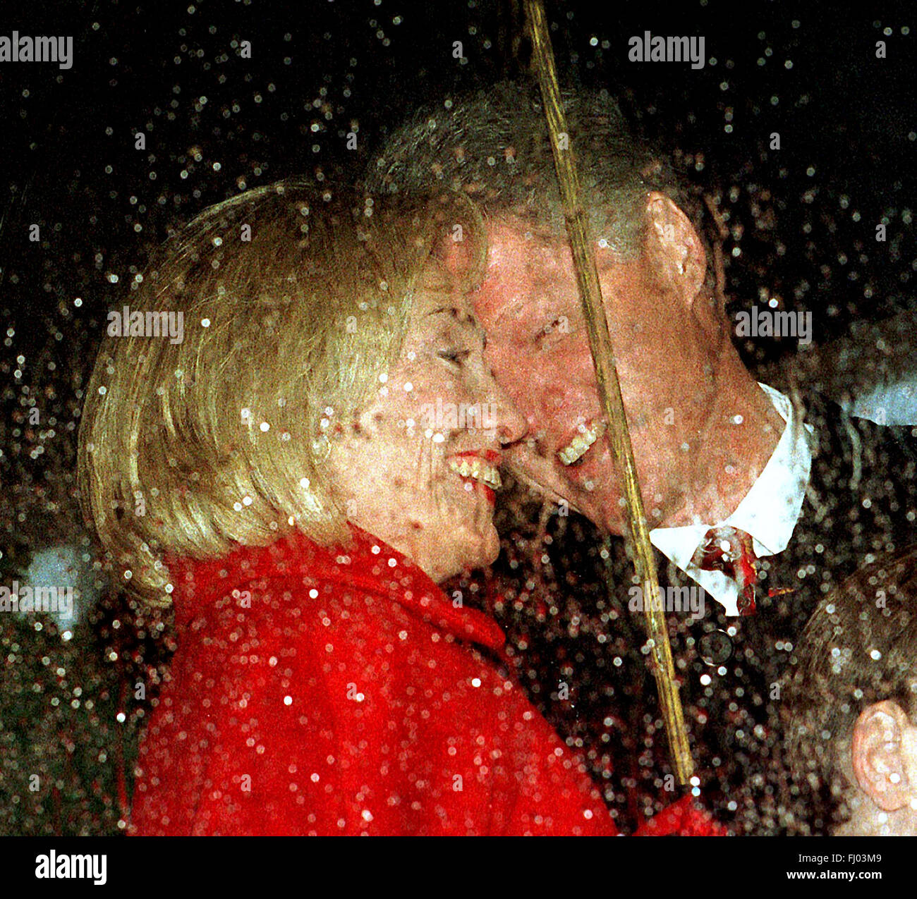 United States President Bill Clinton and first lady Hillary Rodham ...