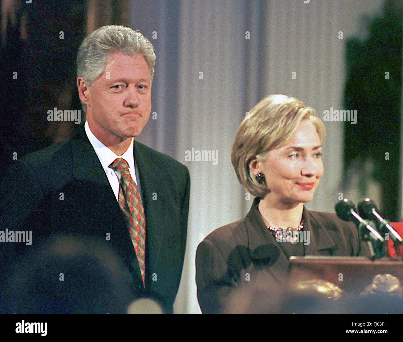 First lady Hillary Rodham Clinton introduces the "Millennium Evening ...