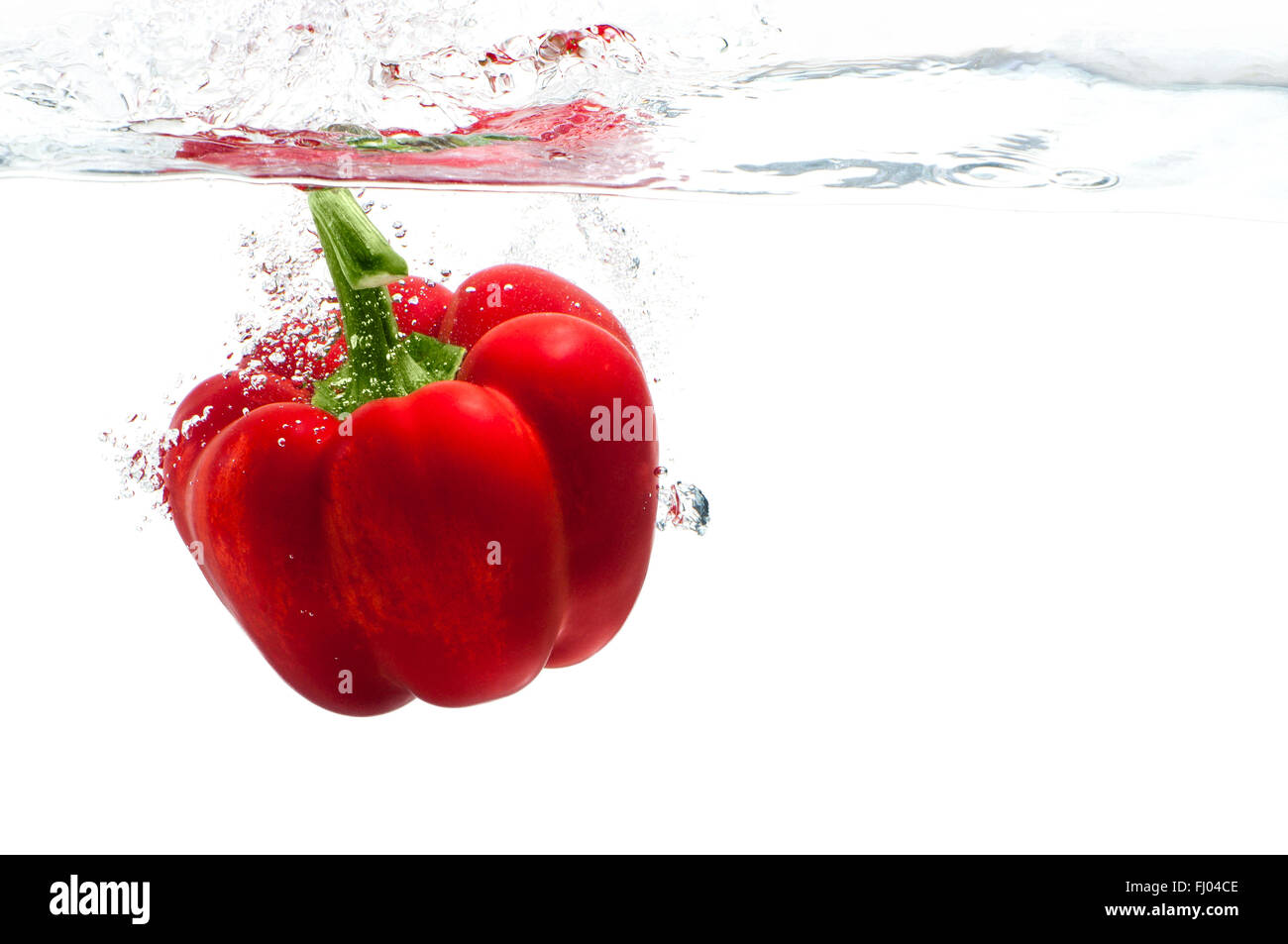 Pepper in water Stock Photo - Alamy