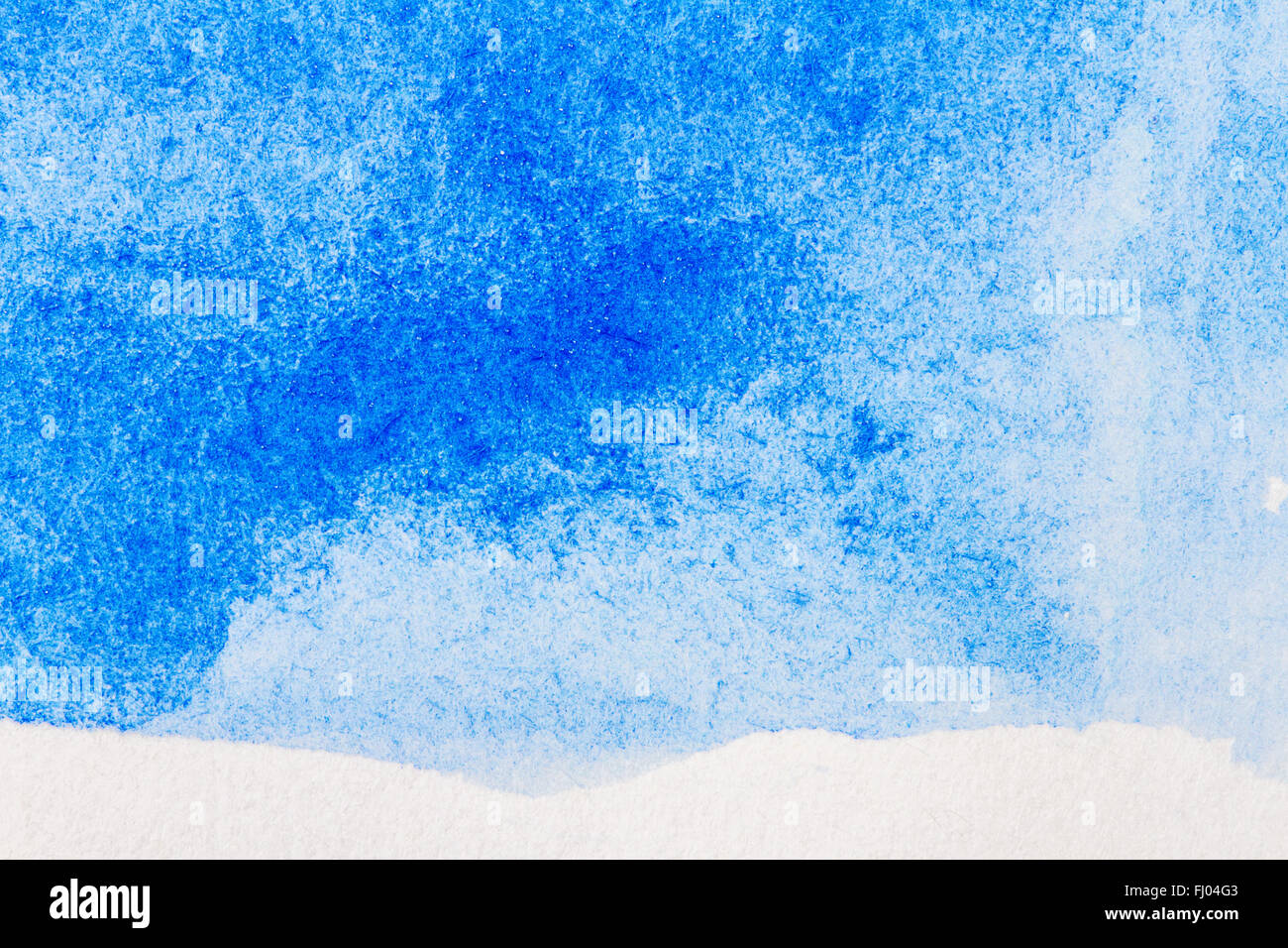 Abstract hand drawn blue watercolor paints background Stock Photo - Alamy