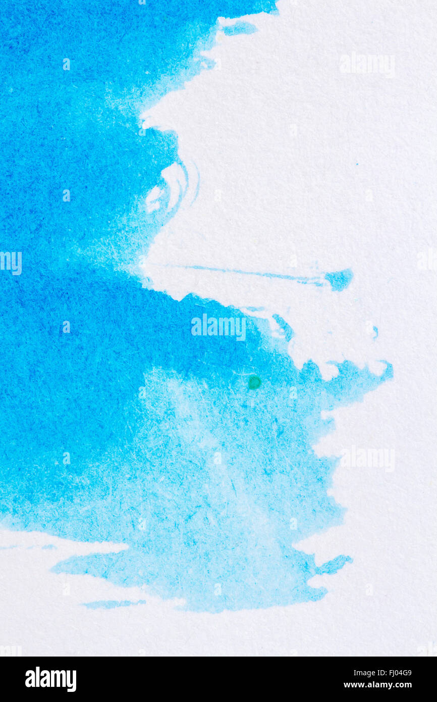 Abstract hand drawn blue watercolor paints background Stock Photo - Alamy