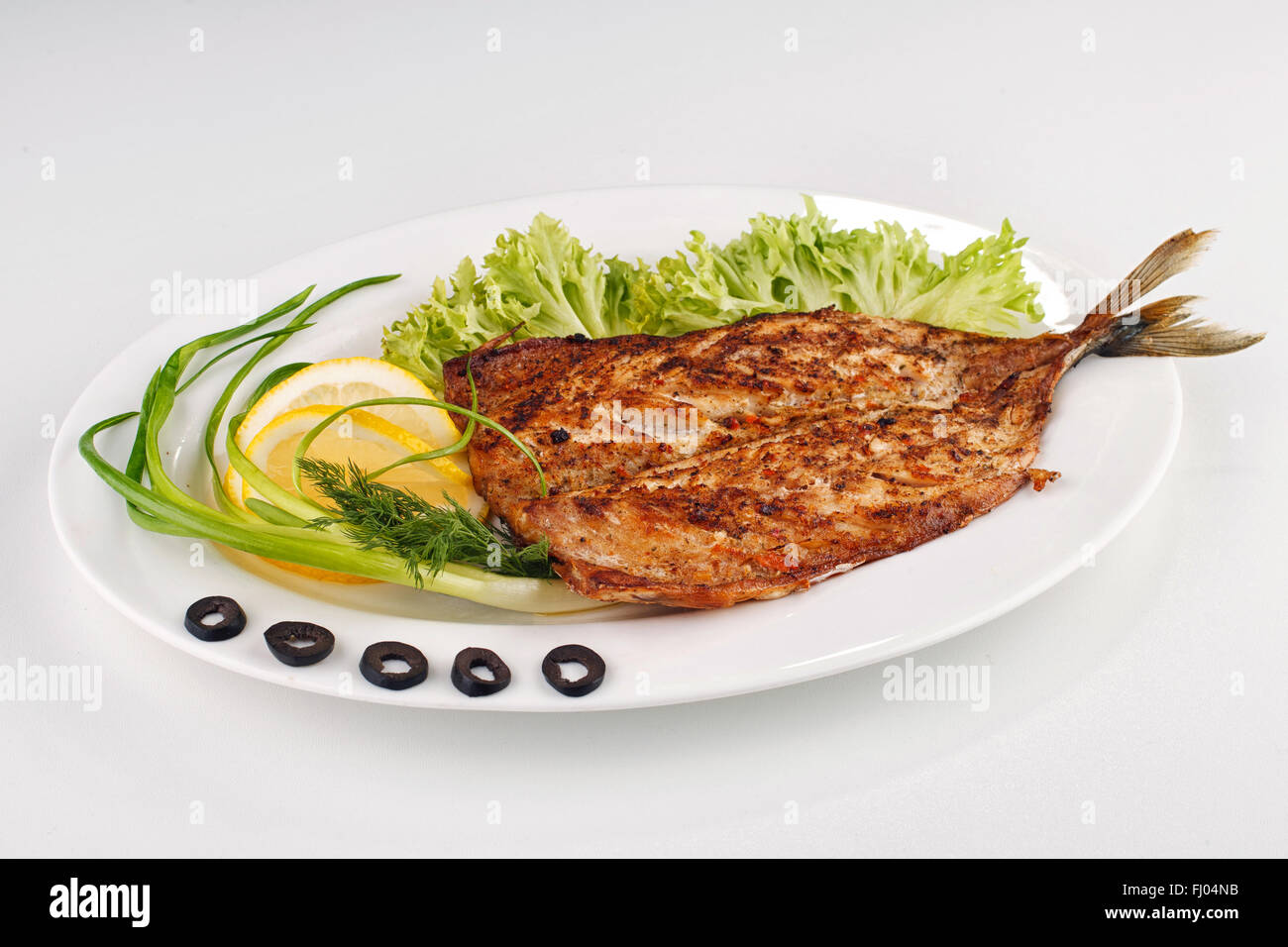 delicious roast fish Stock Photo - Alamy