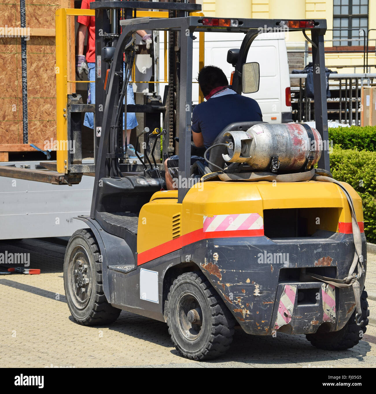 Fork Lift Truck Side View High Resolution Stock Photography and Images ...