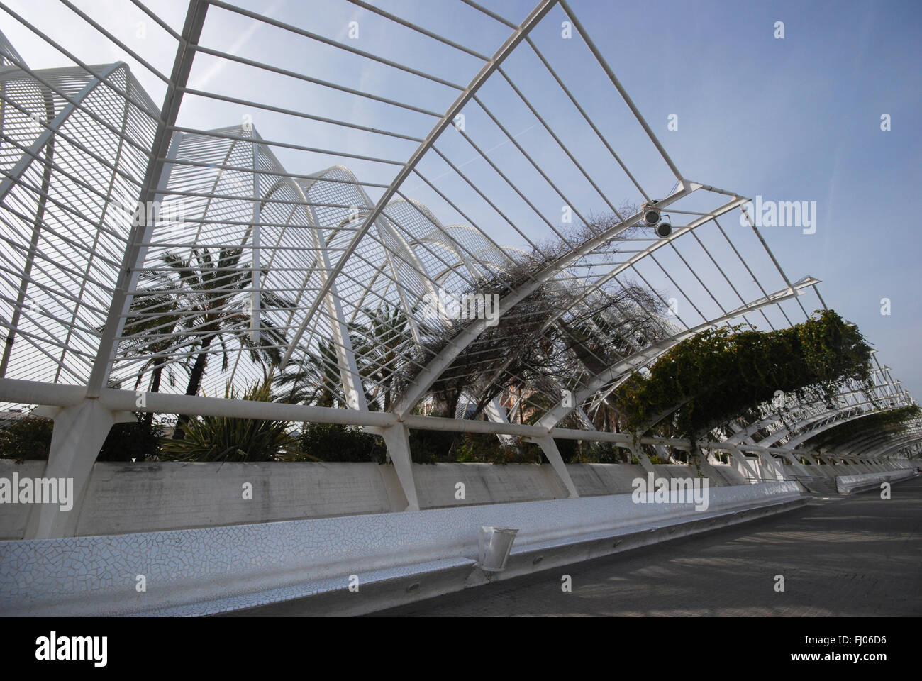 Umbracle, Ciudad de las Artes y las Ciencias,Valencia Spain Stock Photo ...