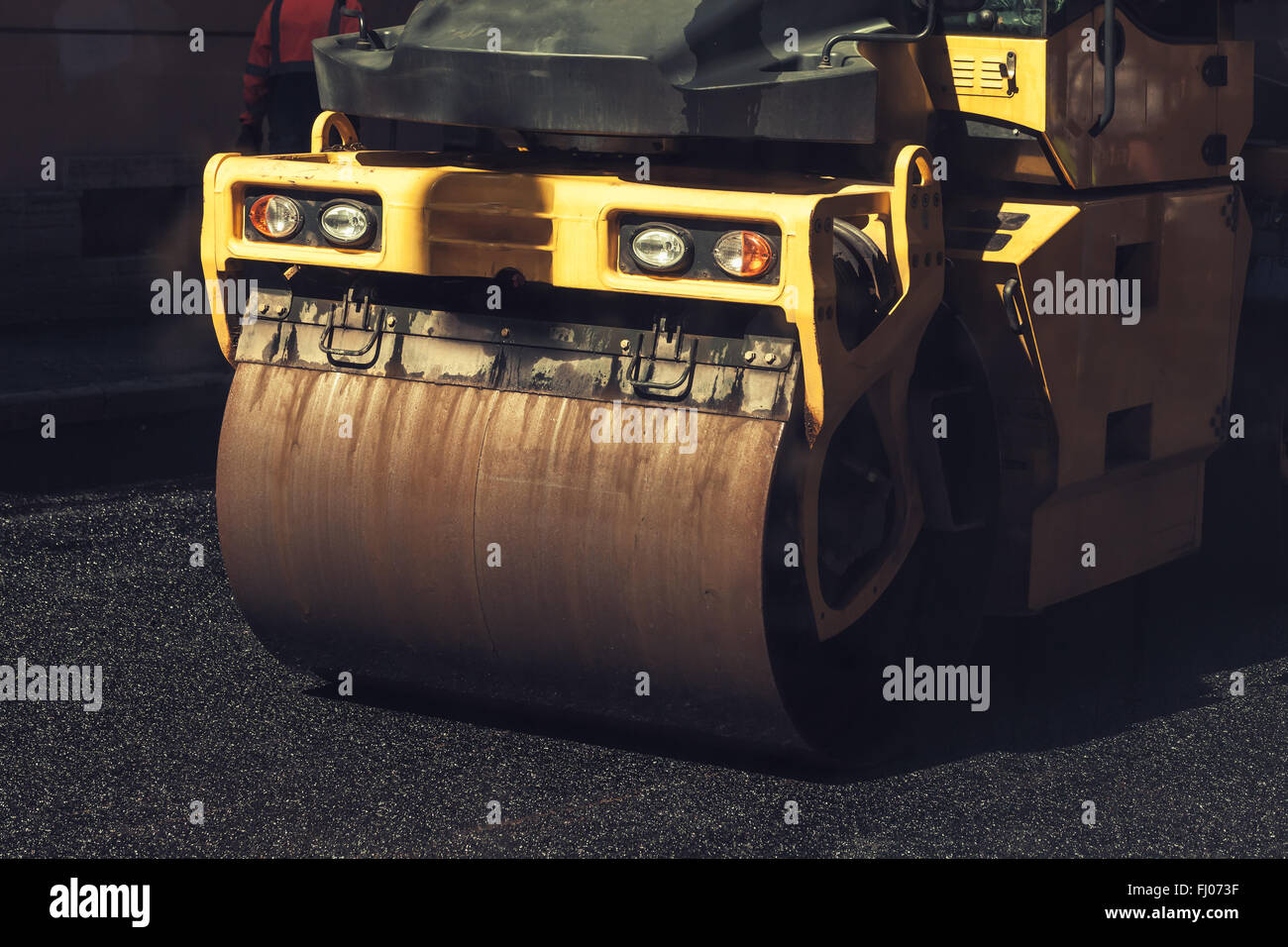 Paver roller vintage hi-res stock photography and images - Alamy