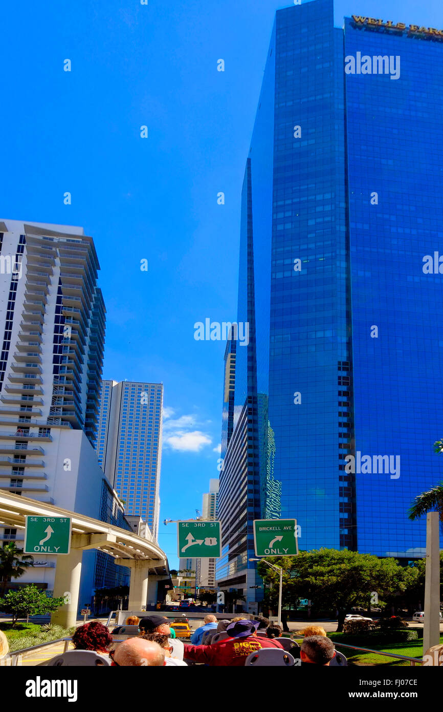 Downtown Miami Florida FL city center Stock Photo - Alamy