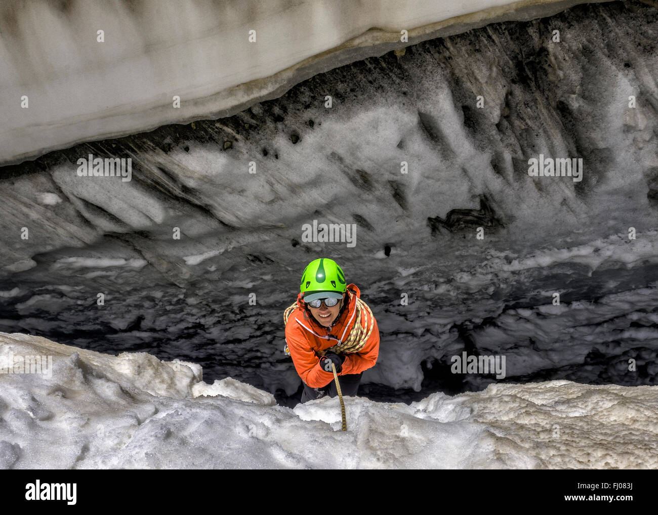 Woman in crevice hi-res stock photography and images - Alamy