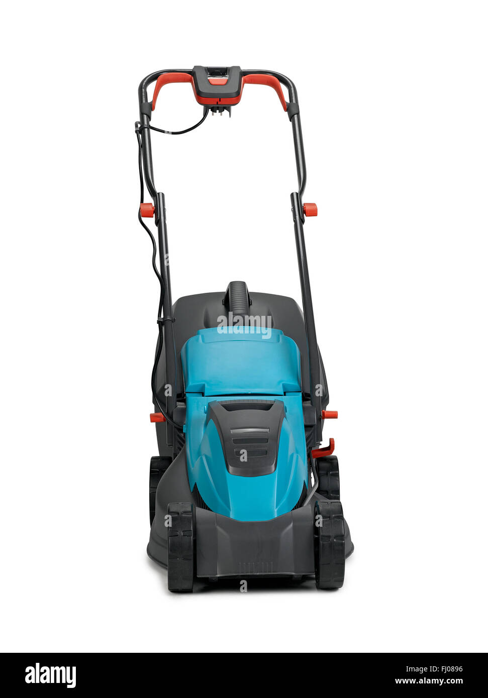 Lawn mower from front on white background with clipping path Stock ...
