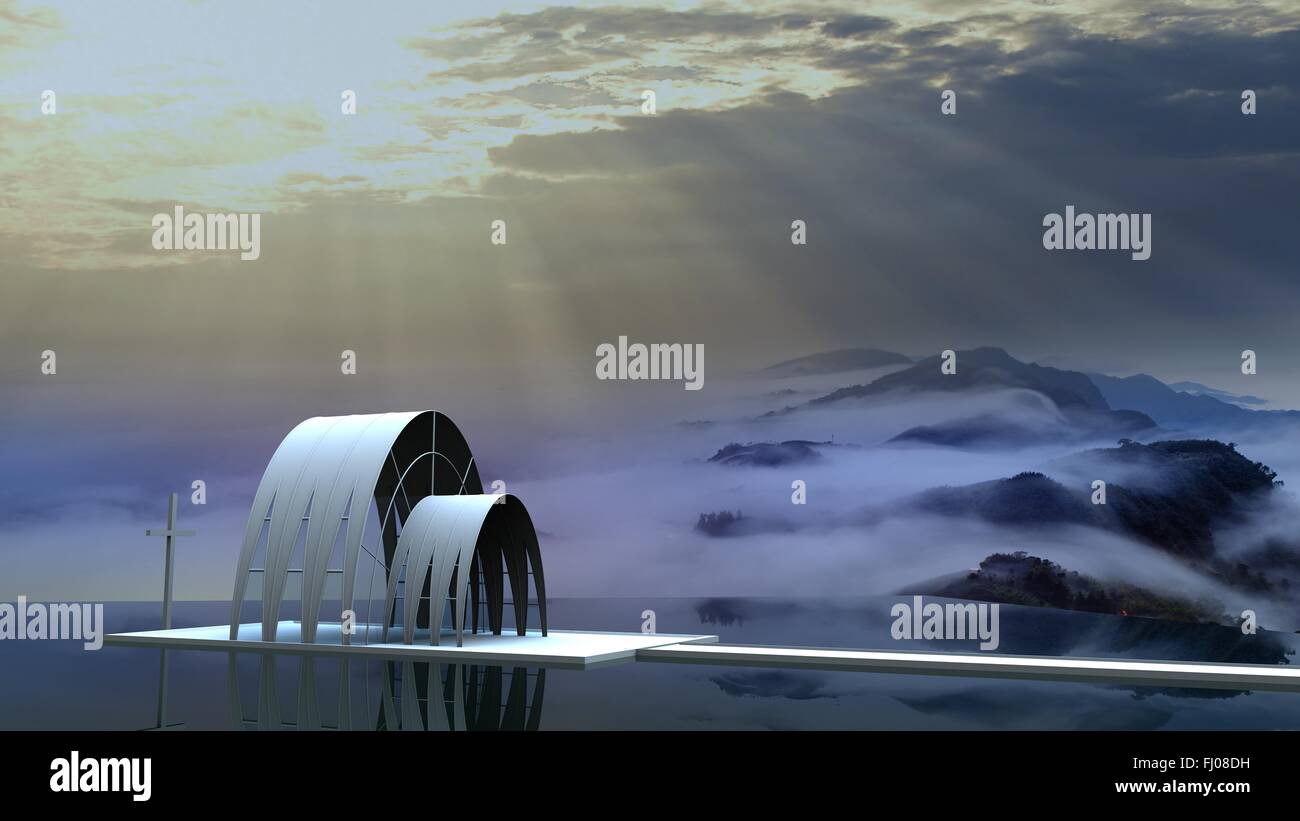 The Image of most beautiful church with nice background Stock Photo - Alamy