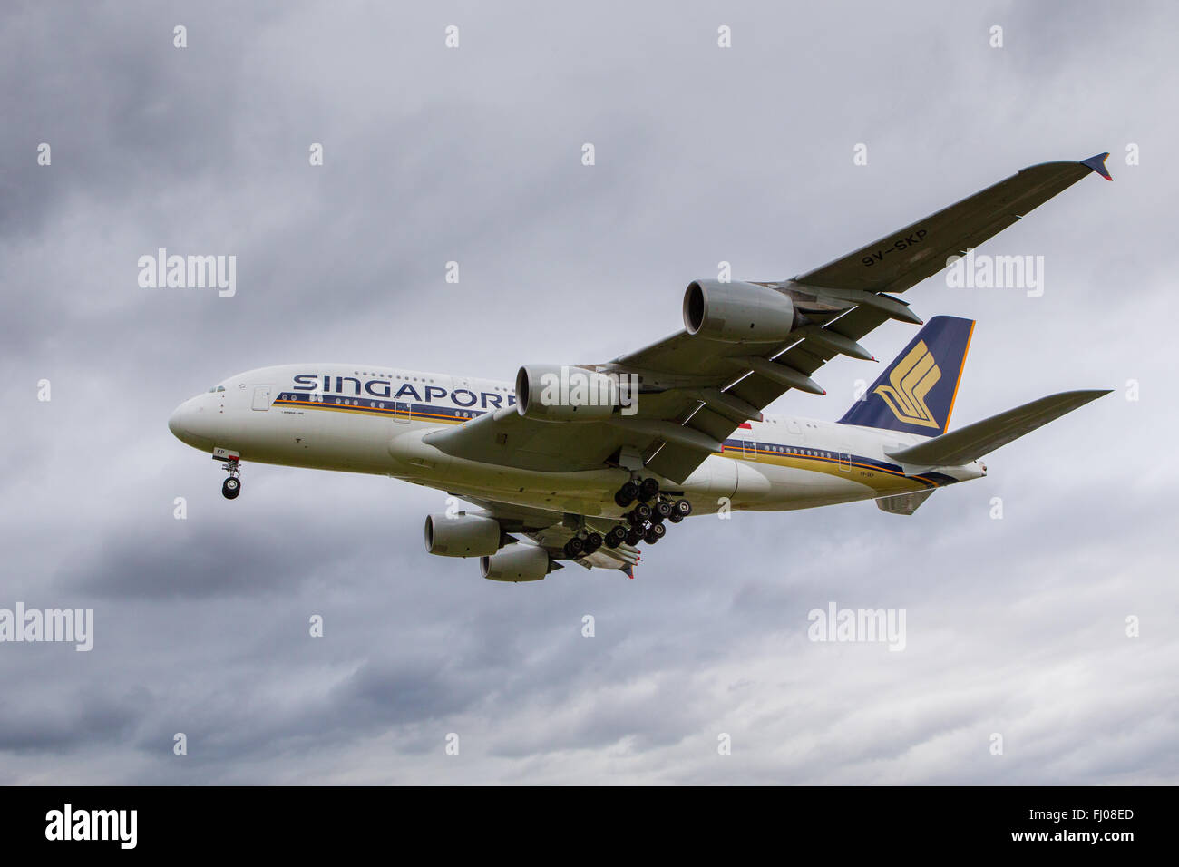 SIngapore Airlines Airbus A380 Aircraft Superjumbo Stock Photo - Alamy