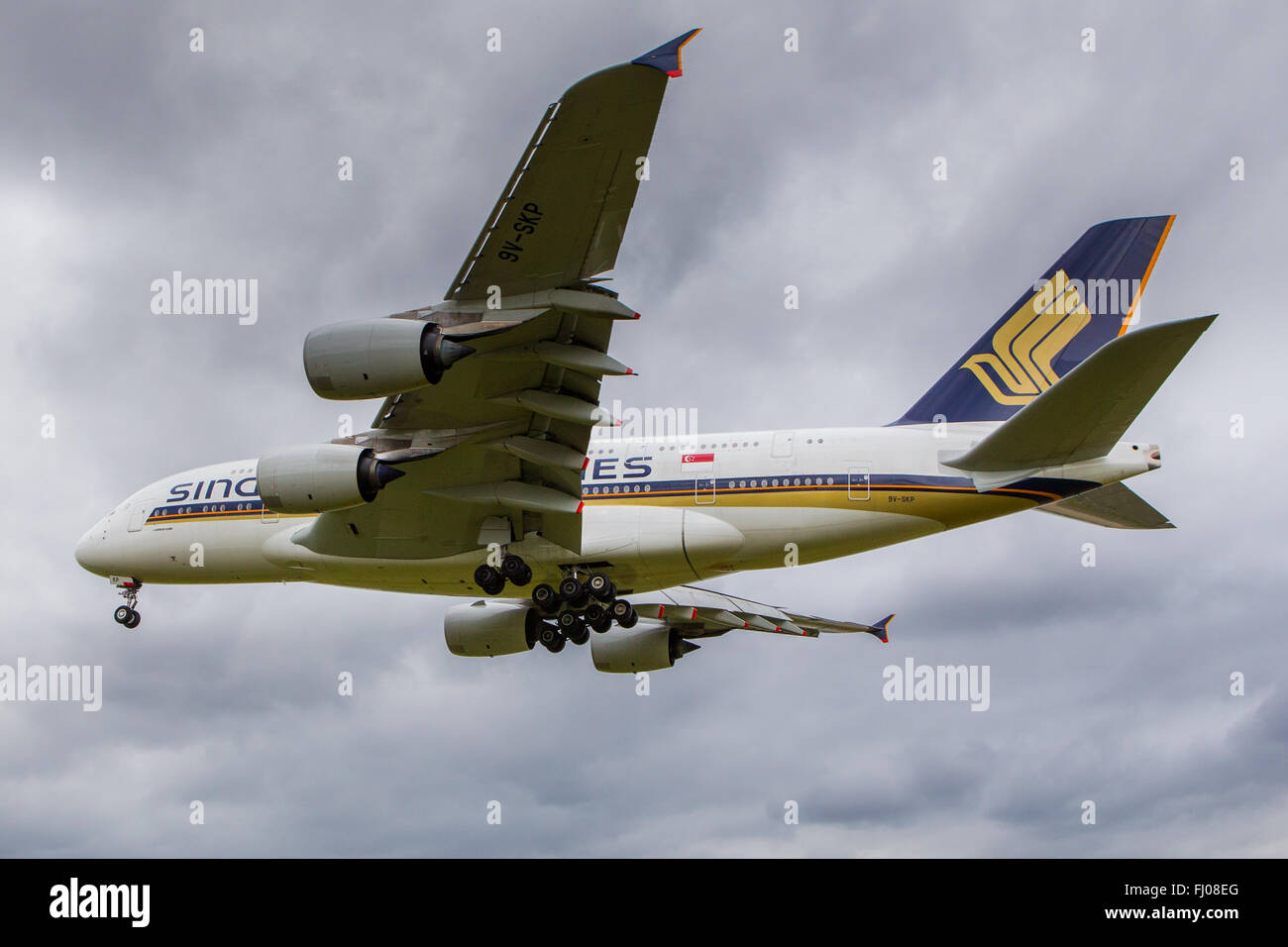 SIngapore Airlines Airbus A380 Aircraft Superjumbo Stock Photo - Alamy