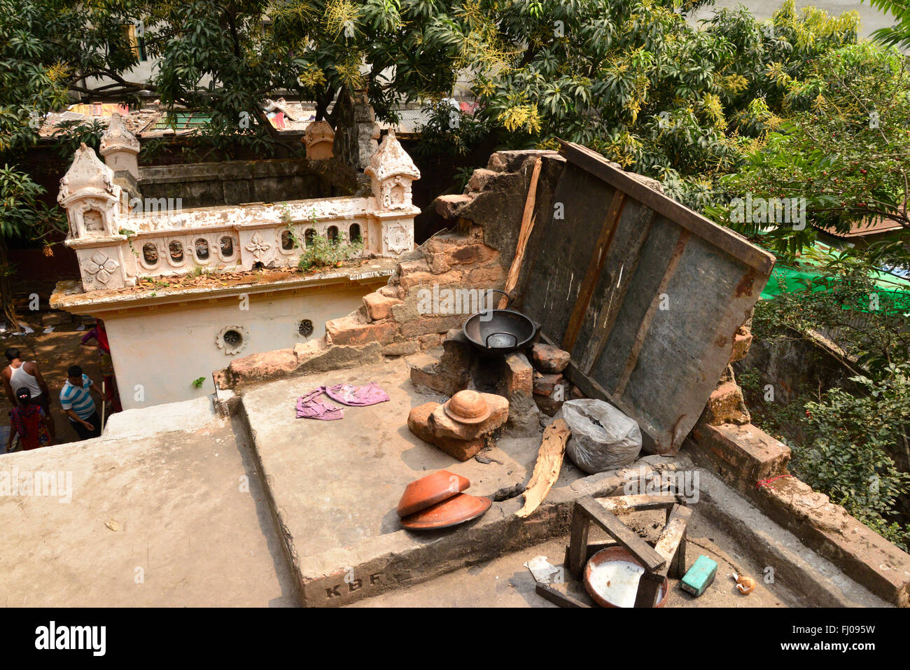 A street view of old town in Dhaka city. Old town is one of the ...
