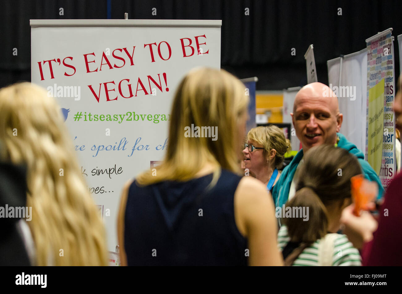 Brighton, UK. 27th Feb, 2016. Scenes from the opening day of VegfestUK ...
