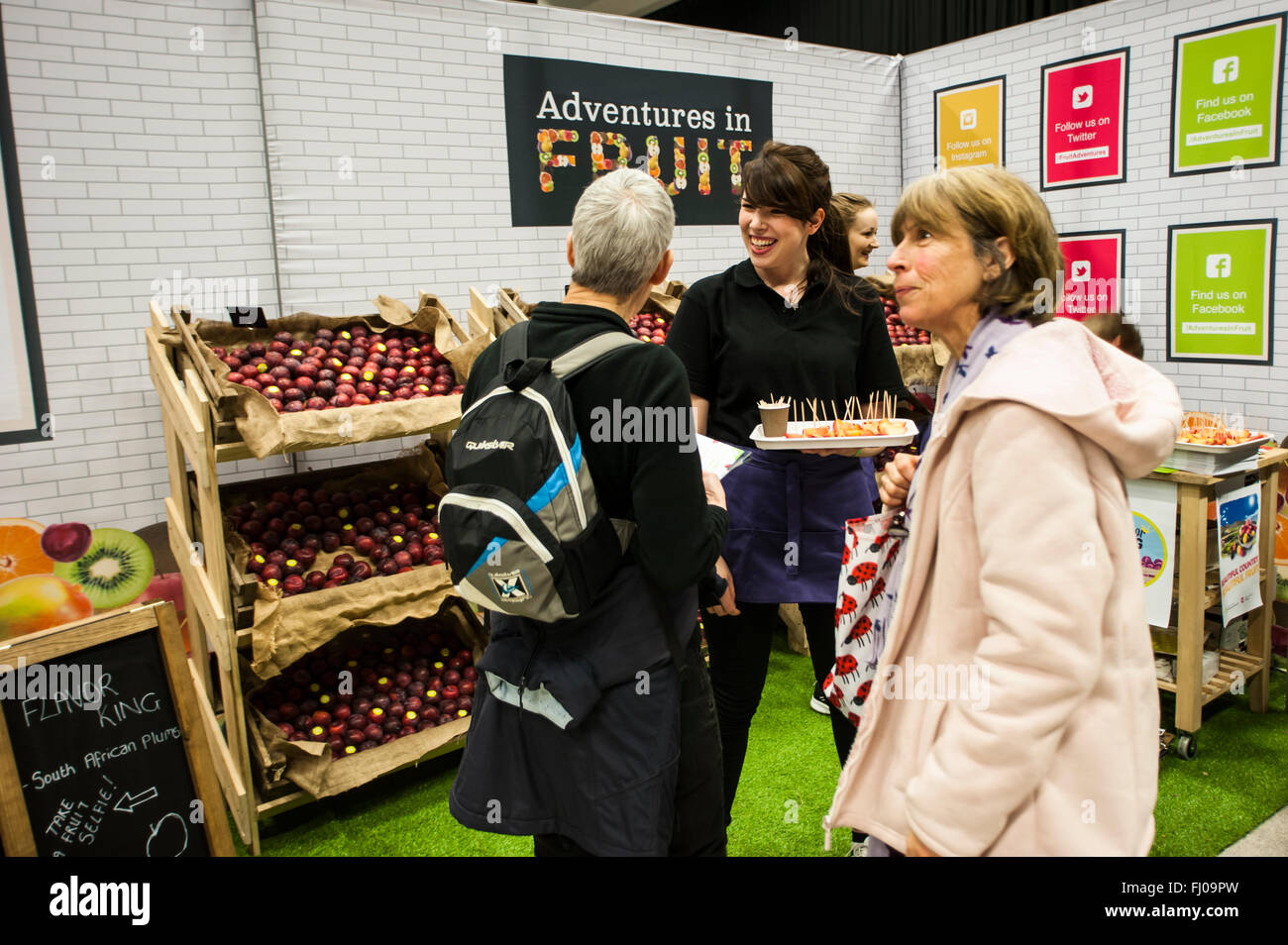 Brighton, UK. 27th Feb, 2016. Scenes from the opening day of VegfestUK ...