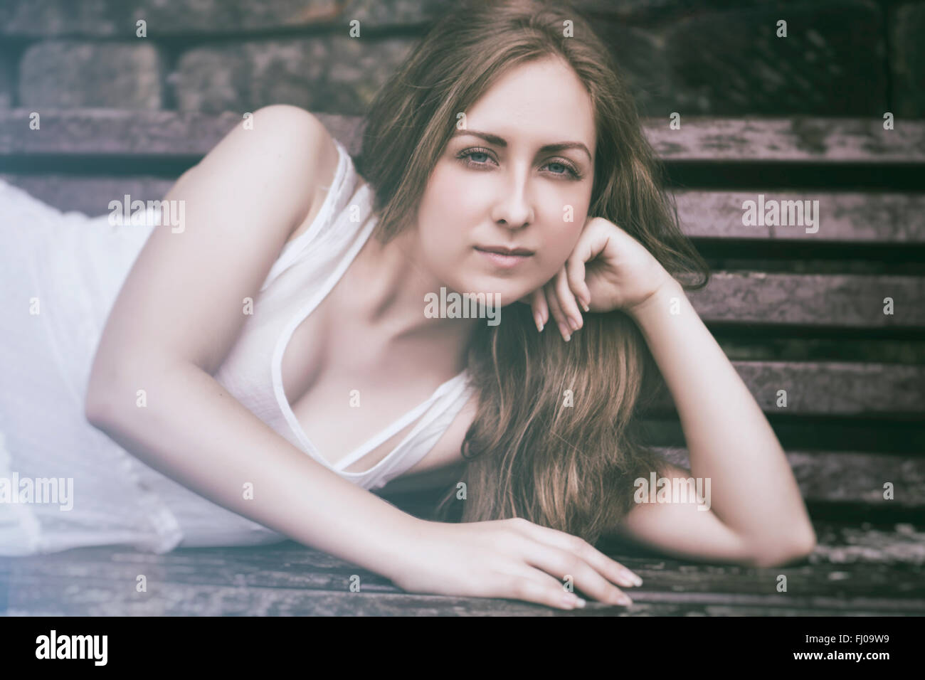 Attractive bench hi-res stock photography and images - Alamy