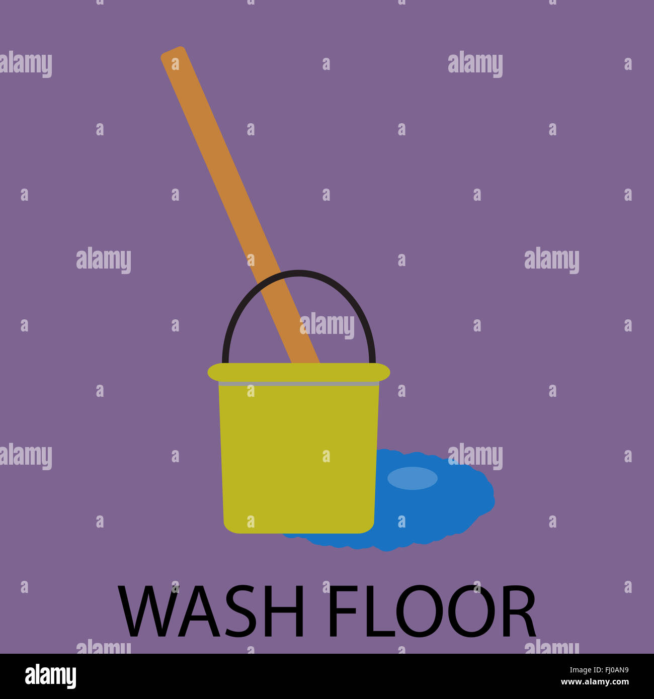 Mop logo design hi-res stock photography and images - Alamy