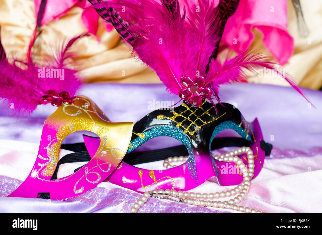 colorful carnival mask on background Stock Photo - Alamy