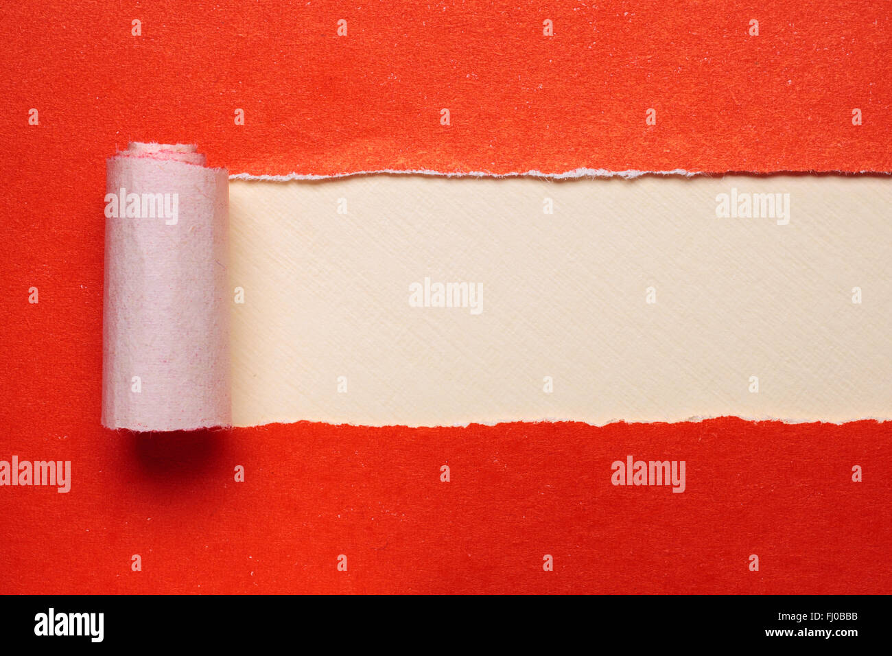 orange Torn paper with white background Stock Photo - Alamy