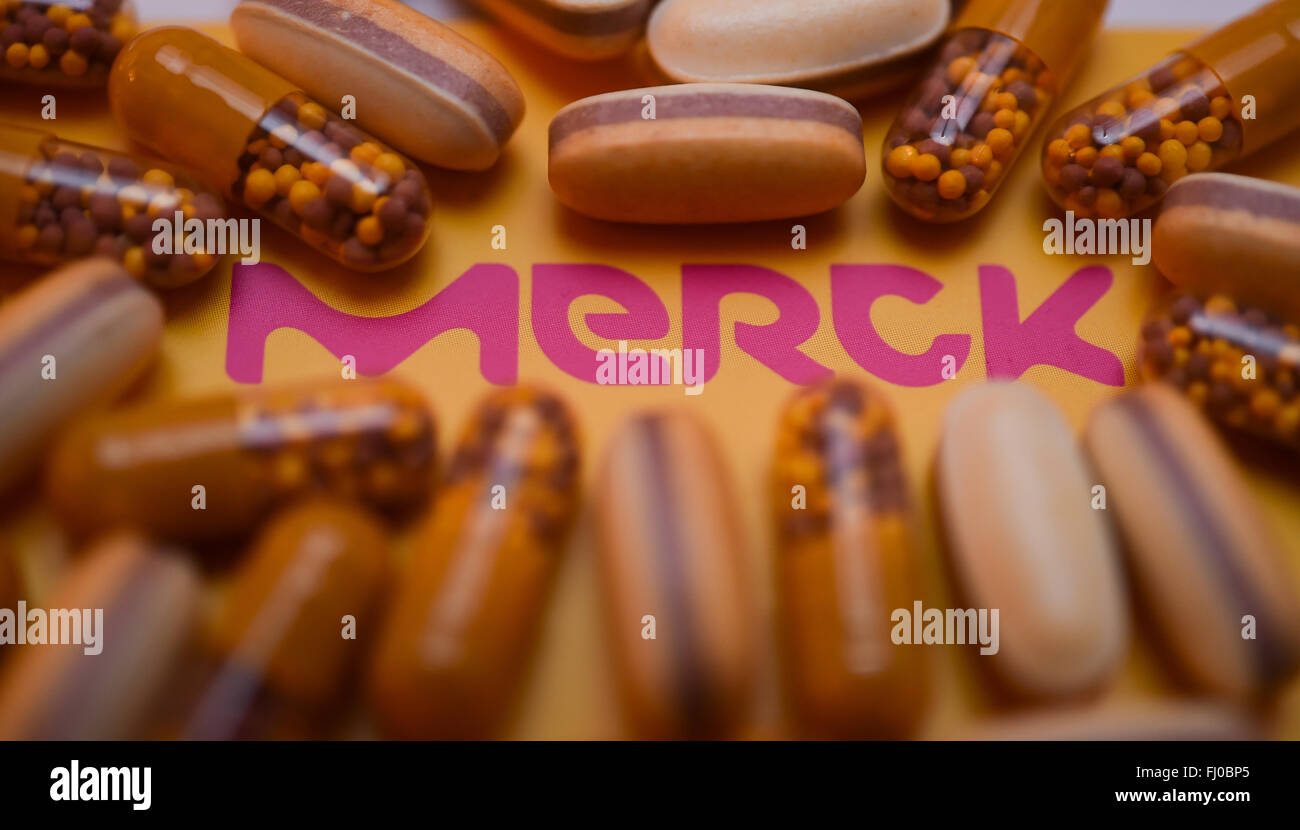 ILLUSTRATION - Nutritional supplement tablets have been placed around a ...