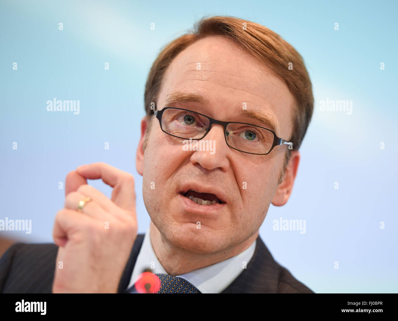 Jens Weidmann, president of the German Federal Bank, delivers remarks ...