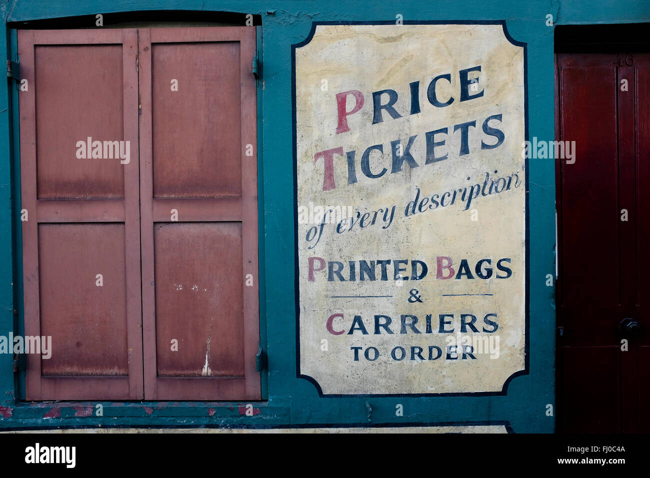 Old Fashioned Sign Stock Photo - Alamy