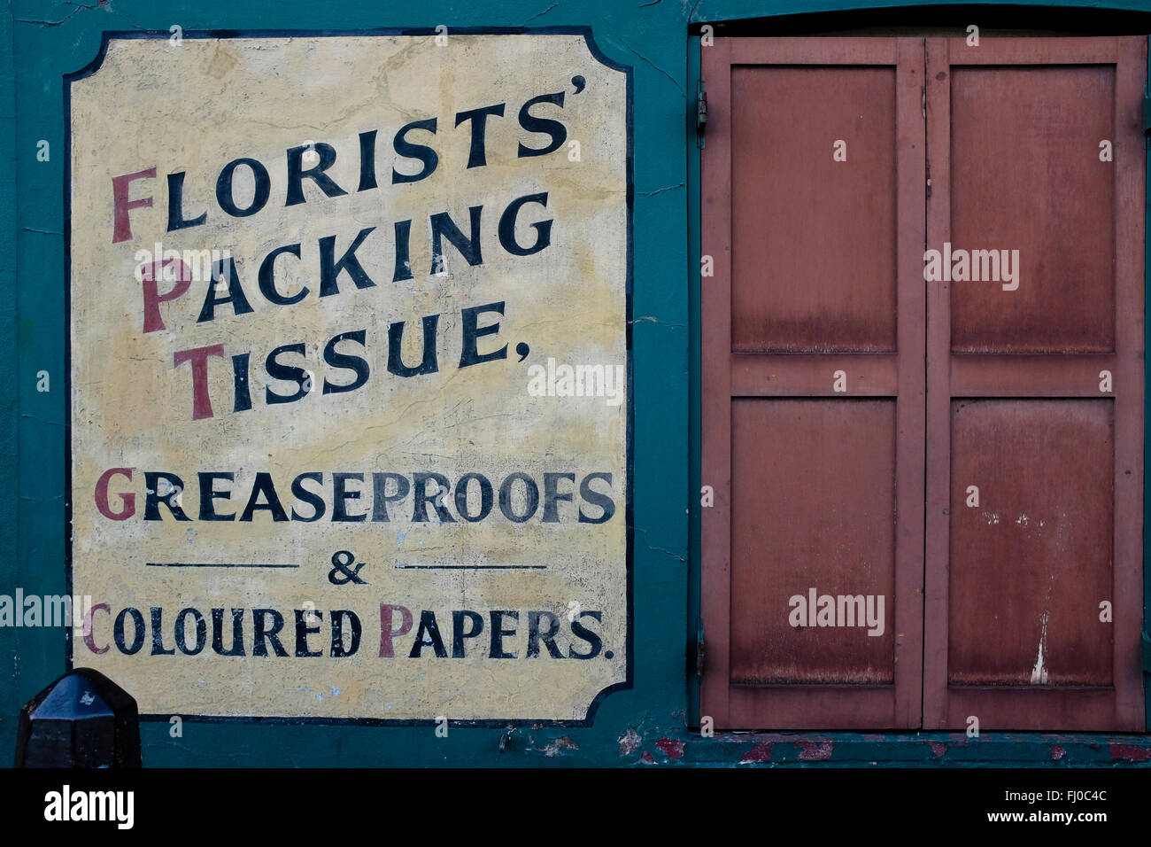 Old Fashioned Sign Stock Photo - Alamy