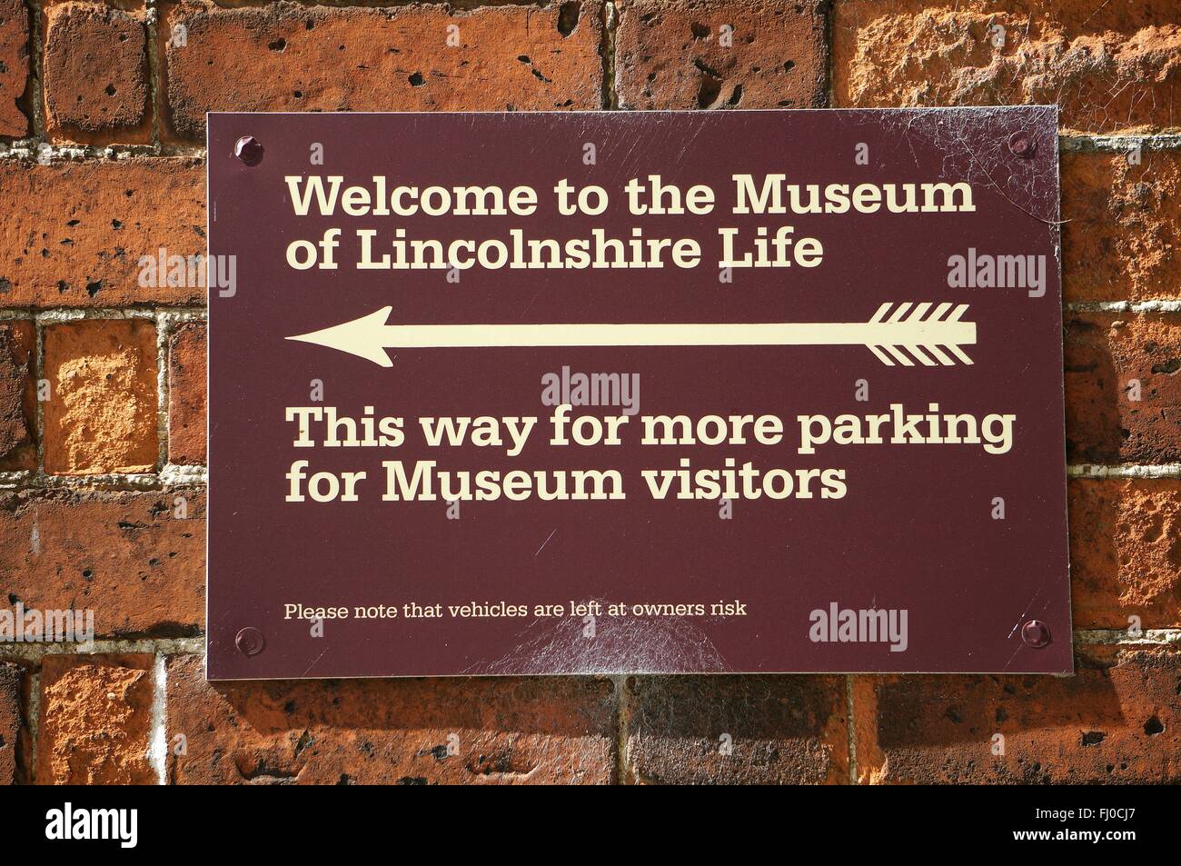 Museum of Lincolnshire Life visitor information flags outside the ...