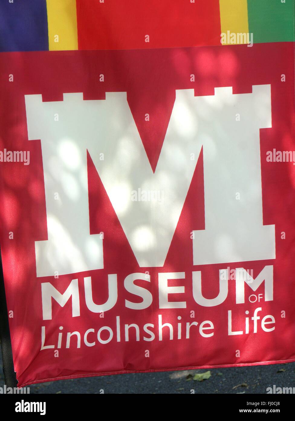 Museum of Lincolnshire Life visitor information flags outside the ...