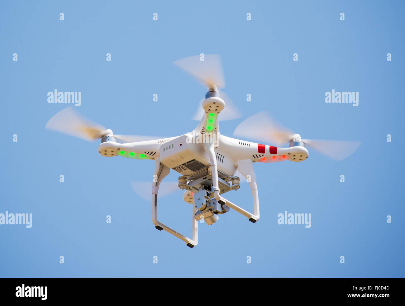 flying camera under a clear sky Stock Photo - Alamy