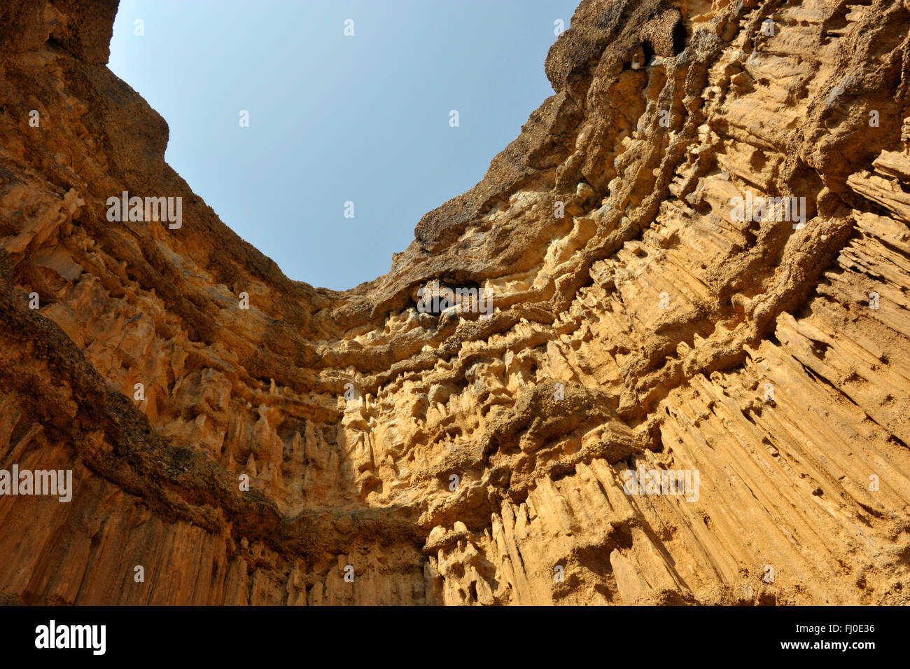 Rock outcrops at Pha Chor or Pha Chau, a geological tourist attraction ...