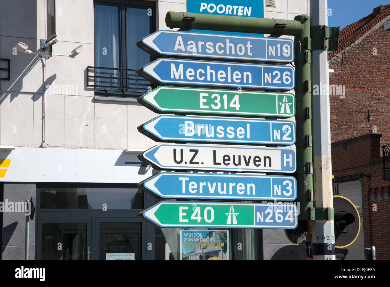 Belgian sign hi-res stock photography and images - Alamy