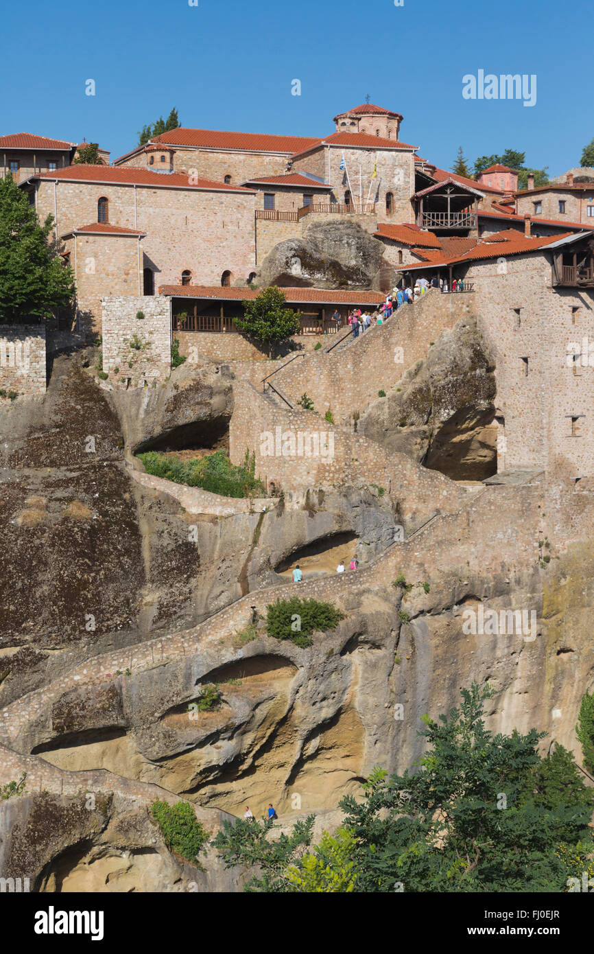 Meteora, Thessaly, Greece. The Monastery of the Transfiguration or The ...