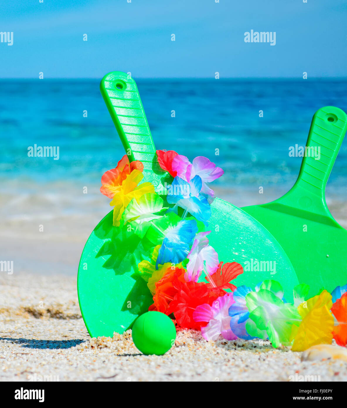 Rackets on beach hi-res stock photography and images - Alamy