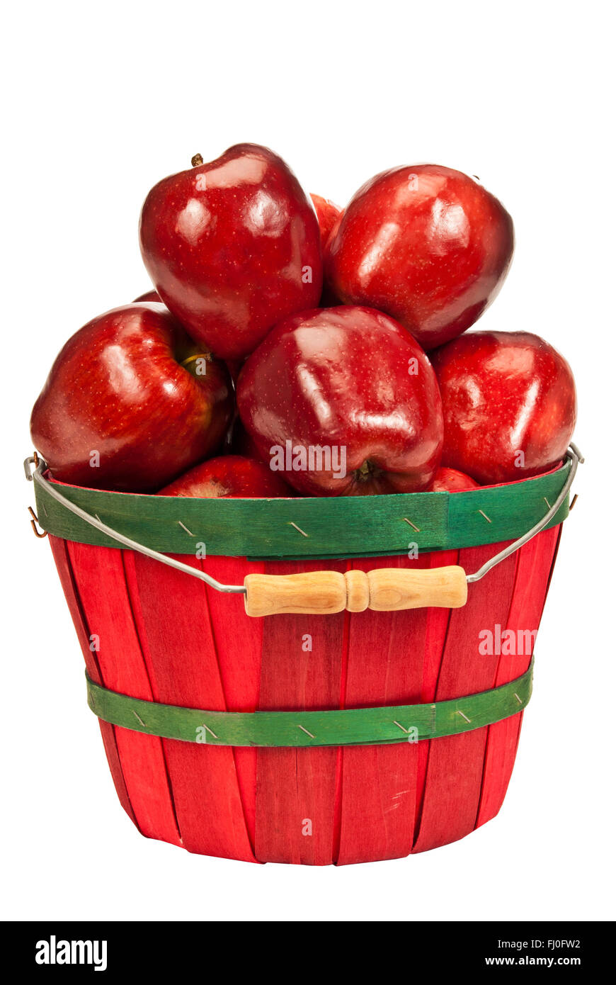 Basket Full of Apples Stock Photo - Alamy