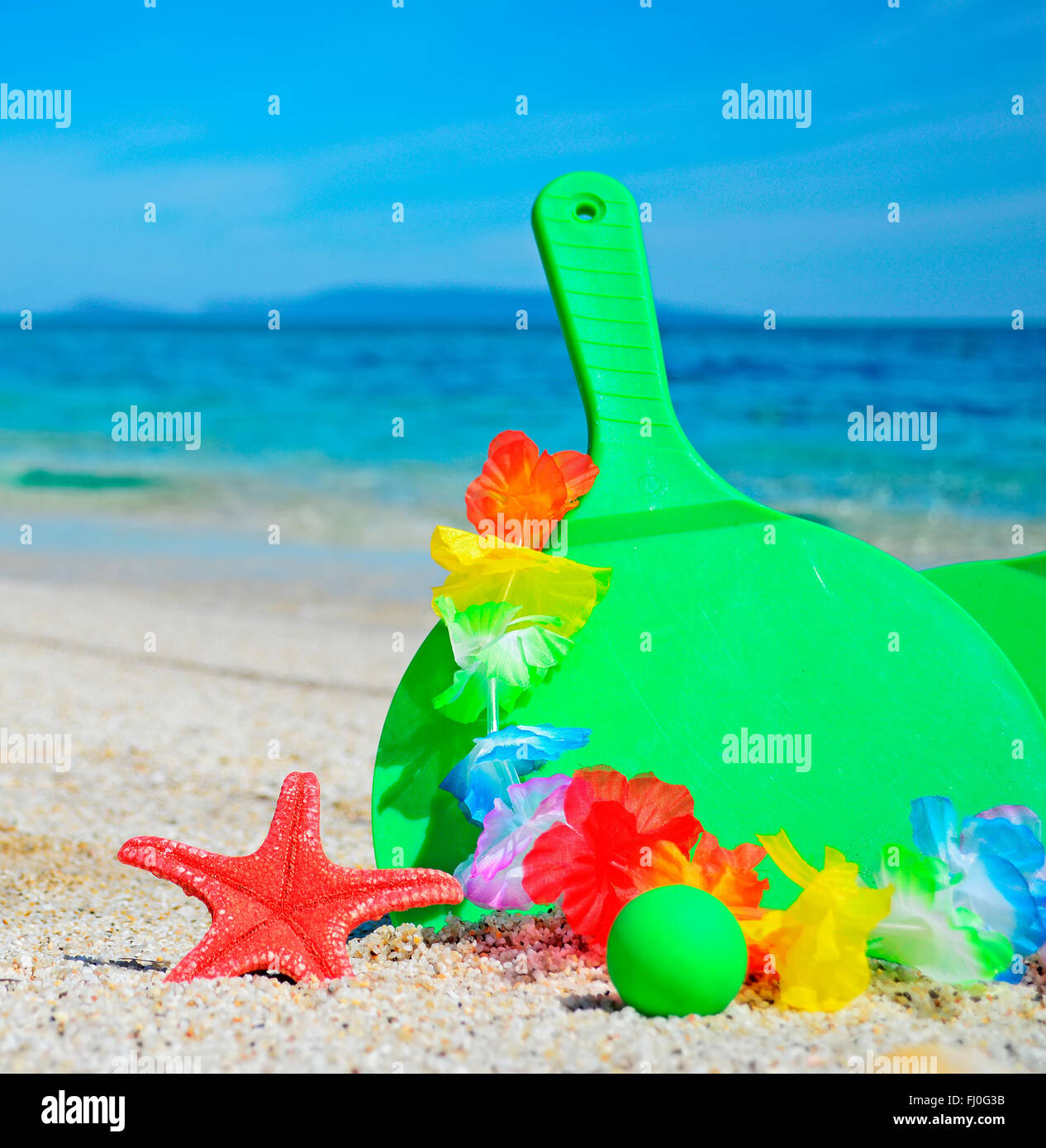 Rackets on beach hi-res stock photography and images - Alamy
