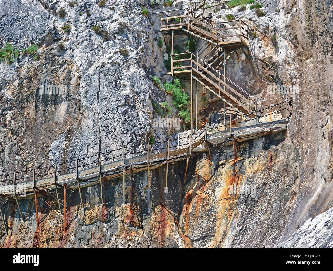 old stairs on a rocky cliff in Sardinia Stock Photo - Alamy
