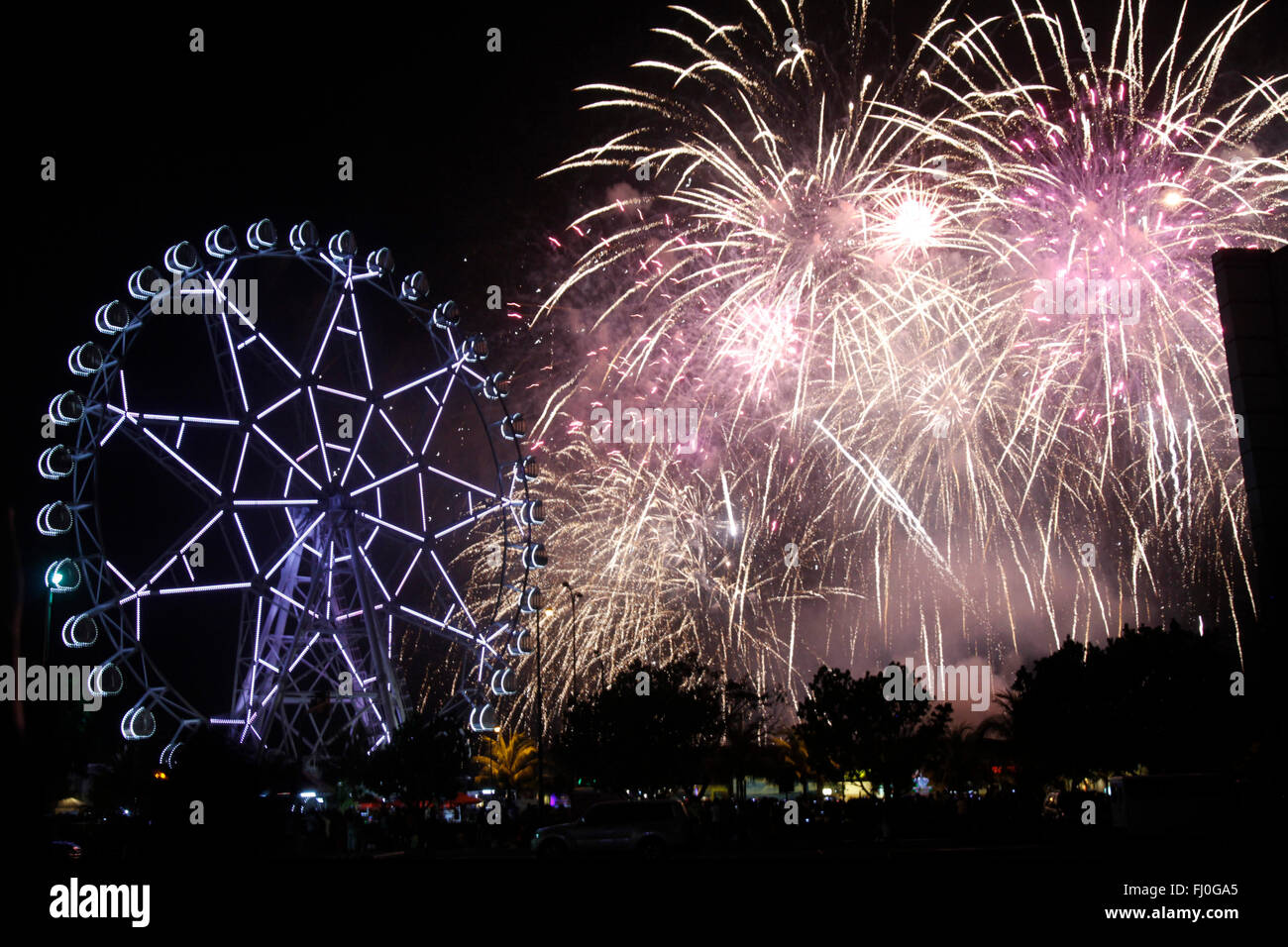 Pasay City, Philippines. 27th Feb, 2016. The fireworks display of The ...